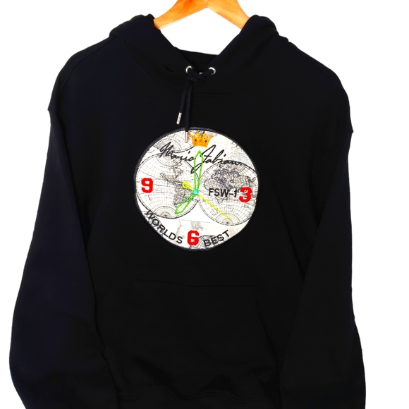 Next-Gen Athletics | Shirts | Mario Fabian World Clock Hoodie | Poshmark